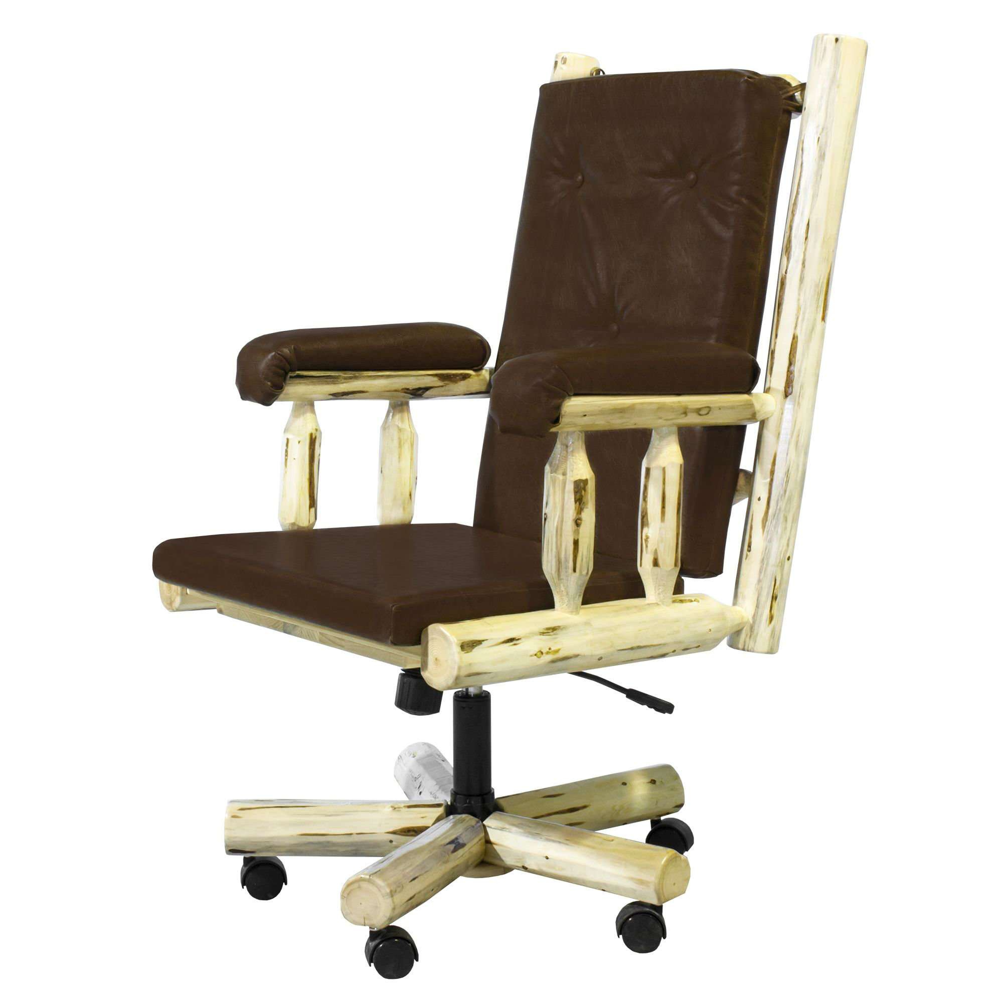 Loon Peak® Tustin High-Back Faux Leather Bankers Chair | Wayfair
