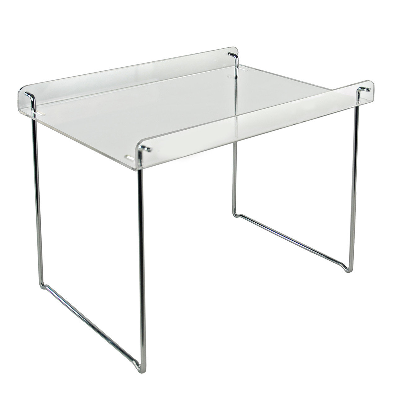 Azar Displays Acrylic Desktop File Hanging Organizer with Metal Bar ...