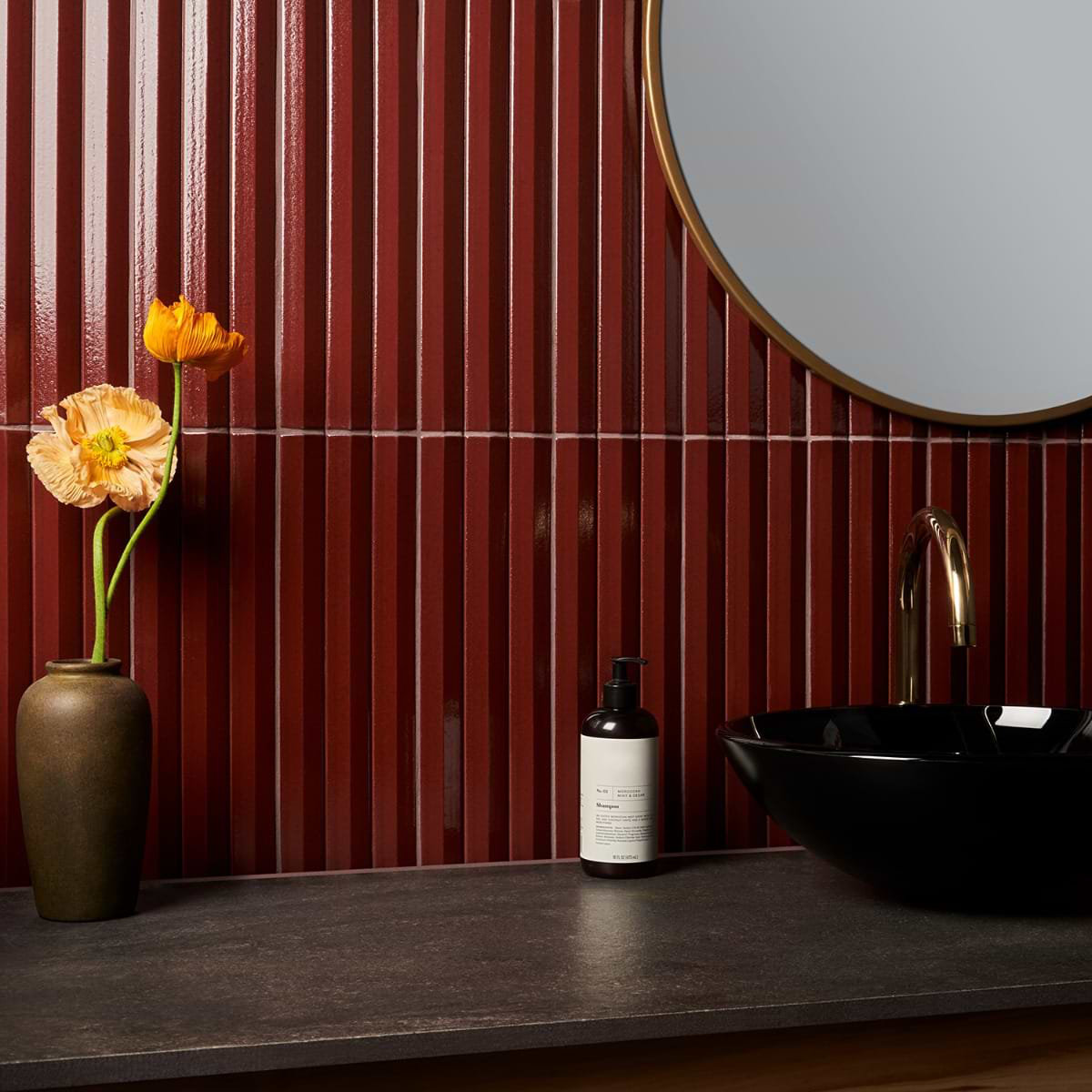 TileBar Ponto 4.92 In. X 15.74 In. 3D Polished Porcelain Wall Tile (6. ...