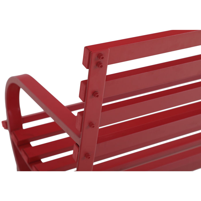 Red Barrel Studio® Rusko Outdoor Steel Garden Bench & Reviews - Wayfair ...