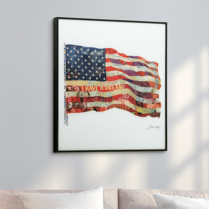 Trinx Aguayo Old Glory by Alex Zeng Picture Frame Graphic Art Print on ...