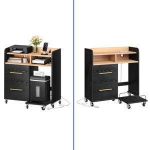 Mercer41 Pattern File Cabinet with Cloud Design | Wayfair