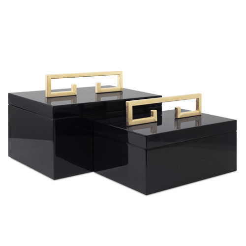 Black Decorative Boxes You'll Love | Wayfair
