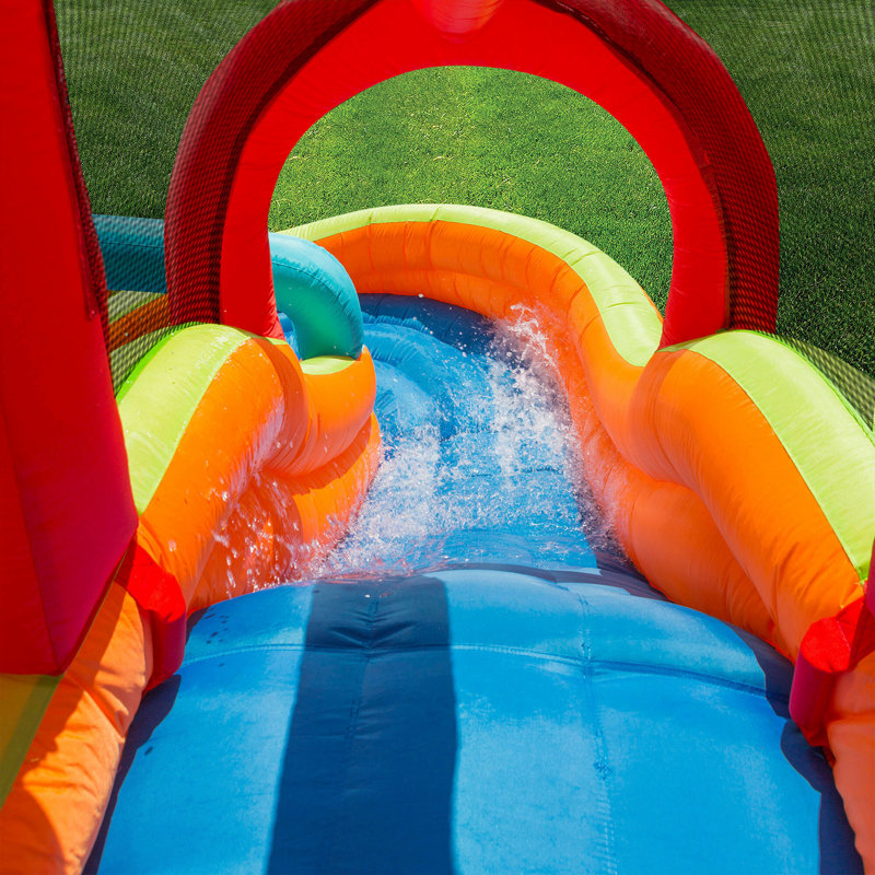 Banzai Kids Inflatable Outdoor Lazy River Adventure Water Park Slide ...