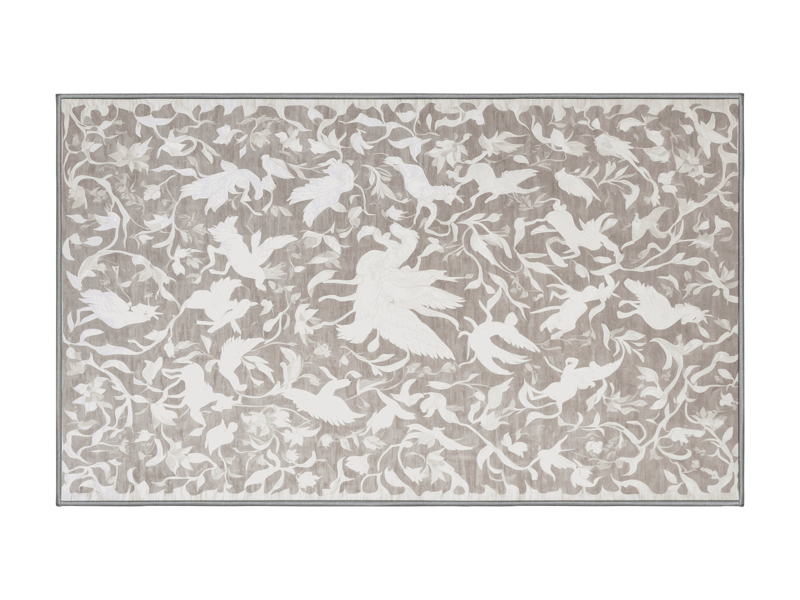 Hokku Designs Machine Washable Gray Area Rug | Wayfair