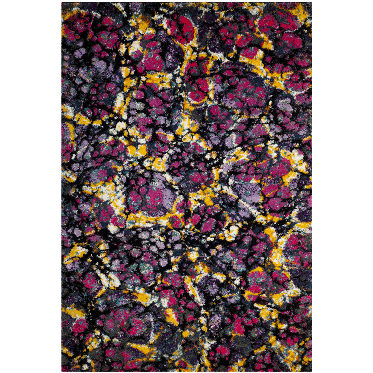Ebern Designs Cleveland Performance Abstract Rug | Wayfair