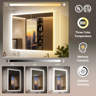 Wrought Studio™ LED Medicine Cabinet With Double Lights-Front & Backlit ...