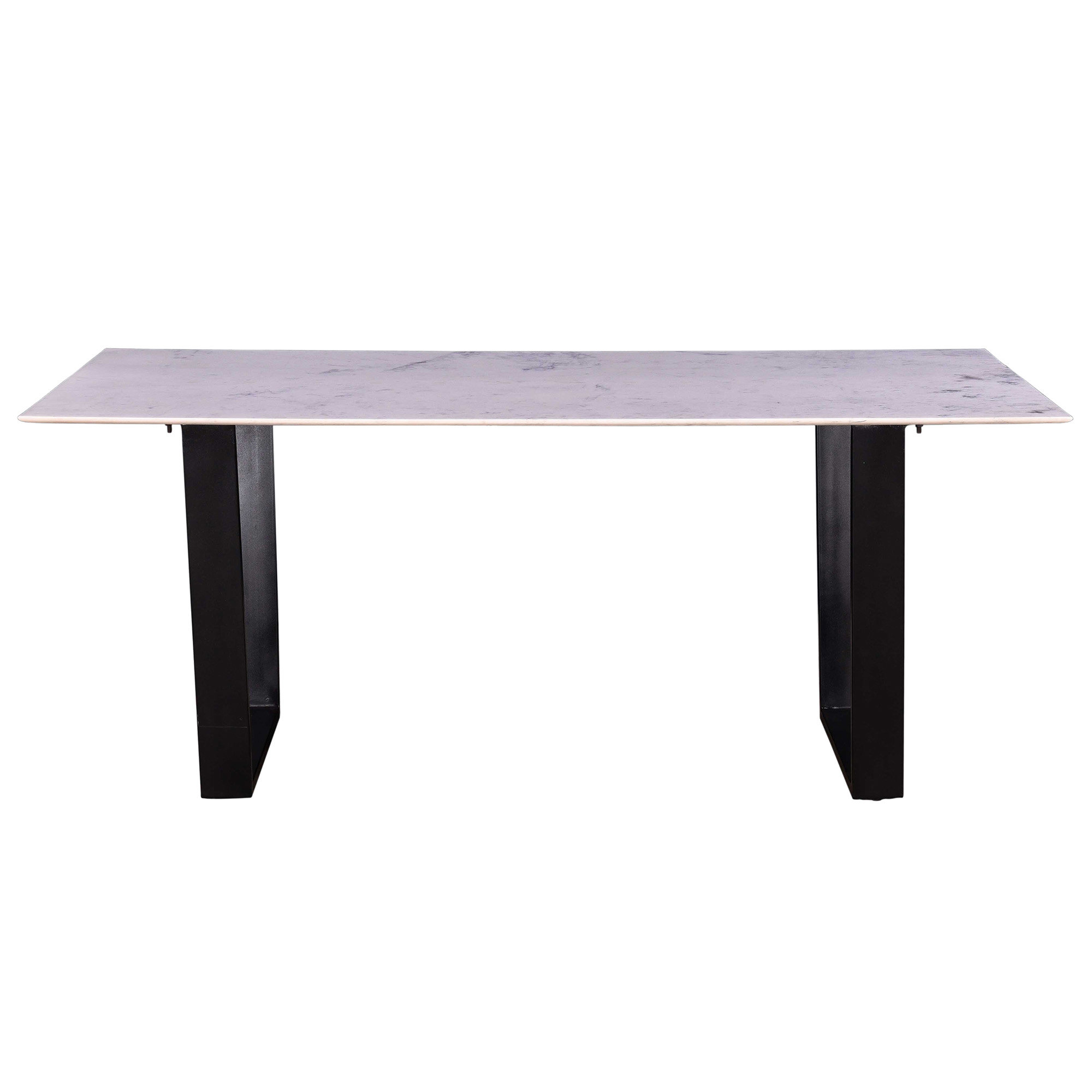Latitude Run® Modern Rectangular Dining Table With Marble Top, Sturdy ...