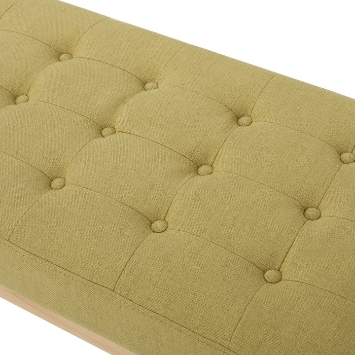 George Oliver Babbs Polyester Upholstered Bench & Reviews | Wayfair