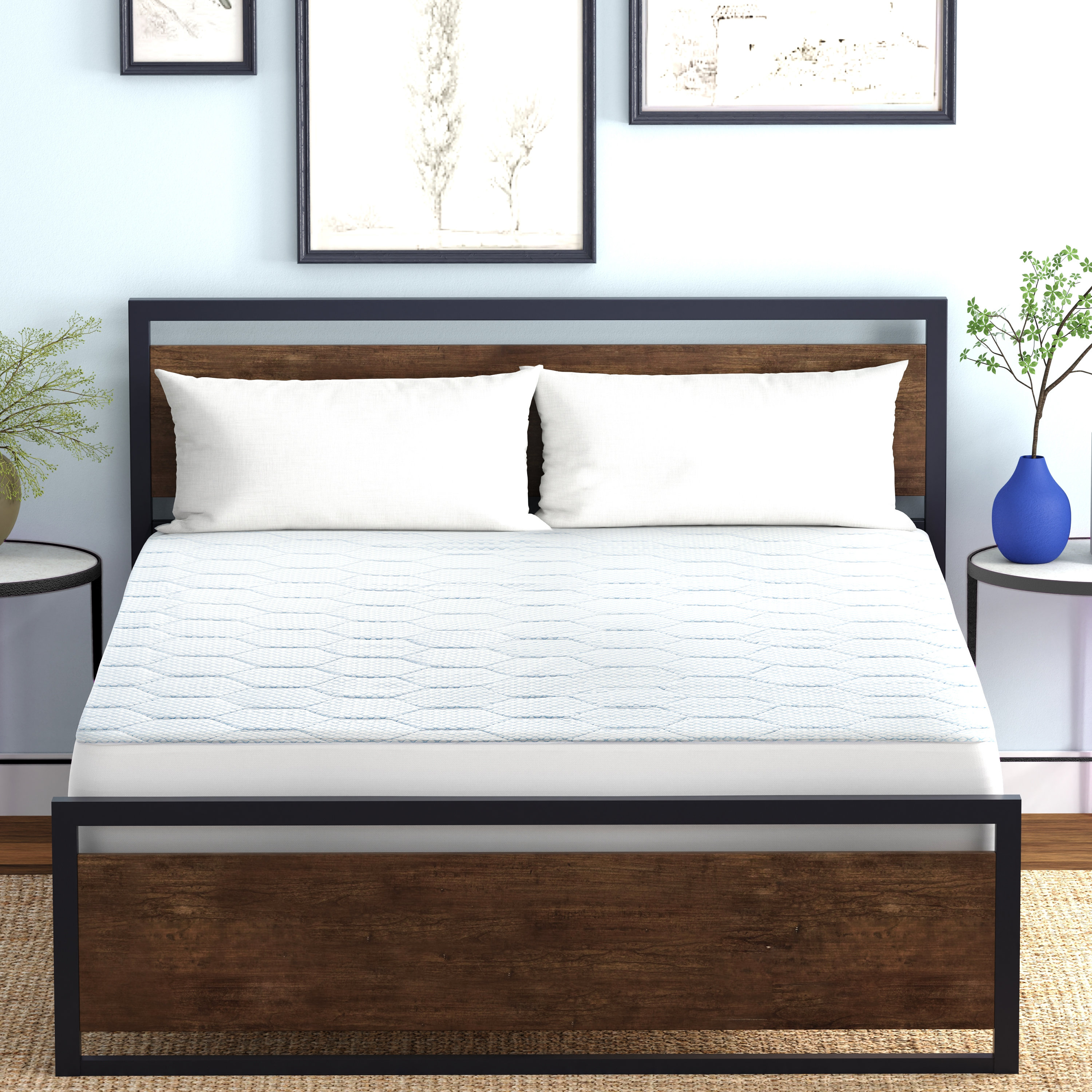 Vibe Cooling Memory Foam Mattress Pad & Reviews | Wayfair