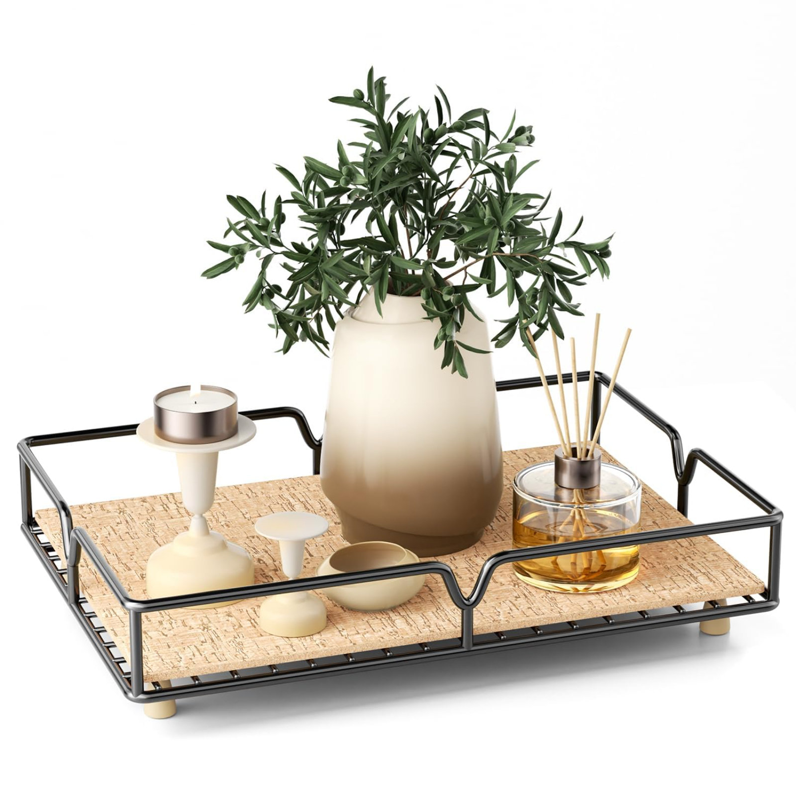 17 Stories Coffee Table Decorative Tray, Counter Coffee Bar Accessory ...