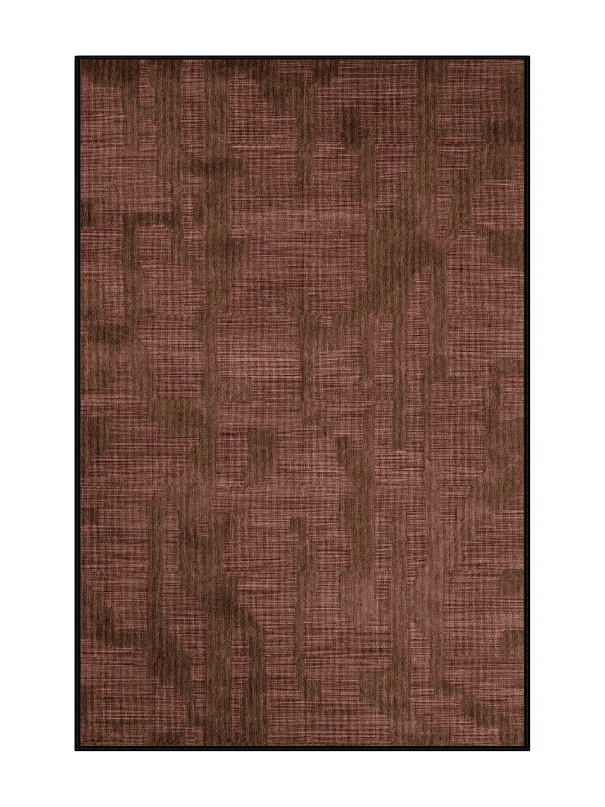 Latitude Run® Machine Washable Abstract Brown Area Rug | Wayfair
