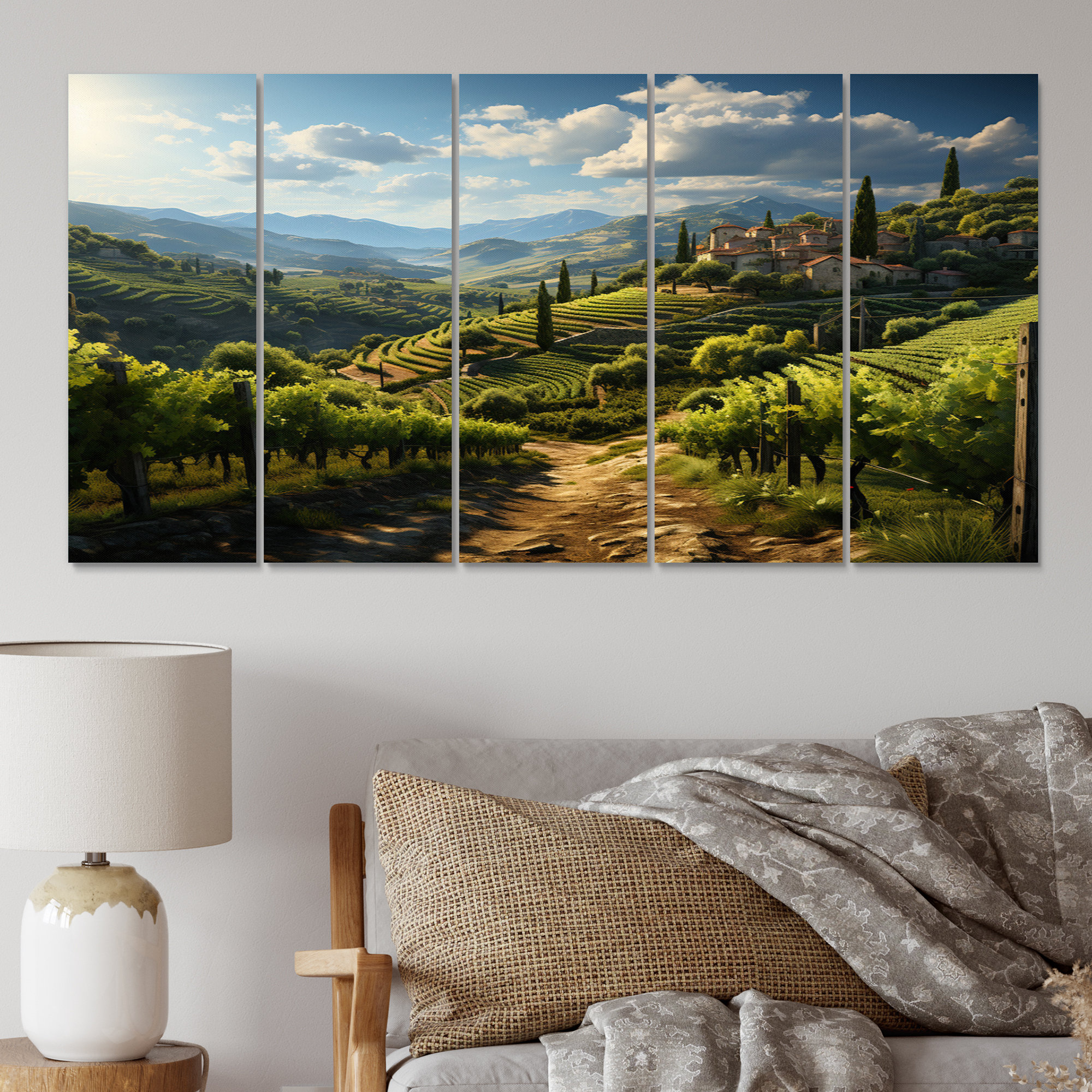 Wildon Home® Green Vineyard Majestic Provence - Farmhouse Wall Decor ...