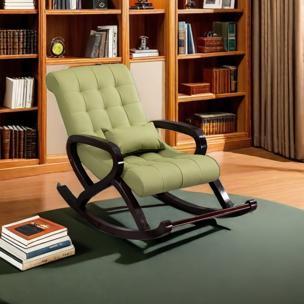 VIBORZ Solid Wood Rocking Chair | Wayfair