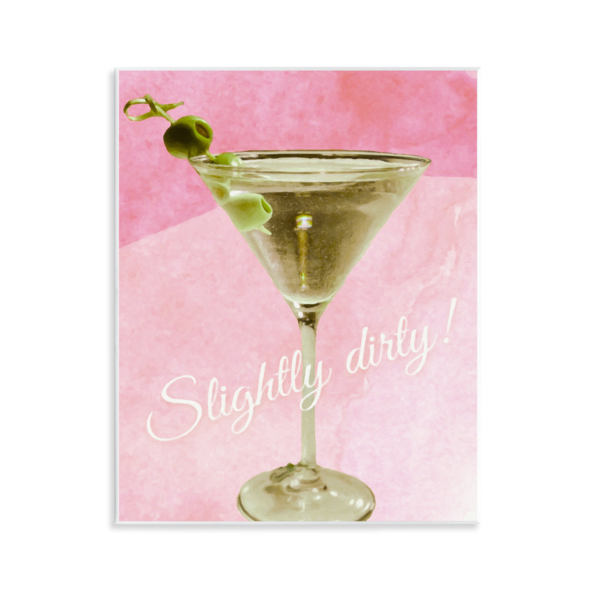 Ebern Designs Slightly Dirty Martini Wall Plaque Art by Graffi*tee Studios | Wayfair