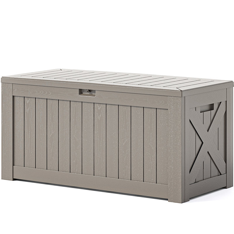 Patiowell 120 Gallons Water Resistant Lockable Deck Box & Reviews | Wayfair