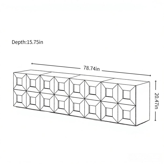 78.74 Media Console | Birch Lane