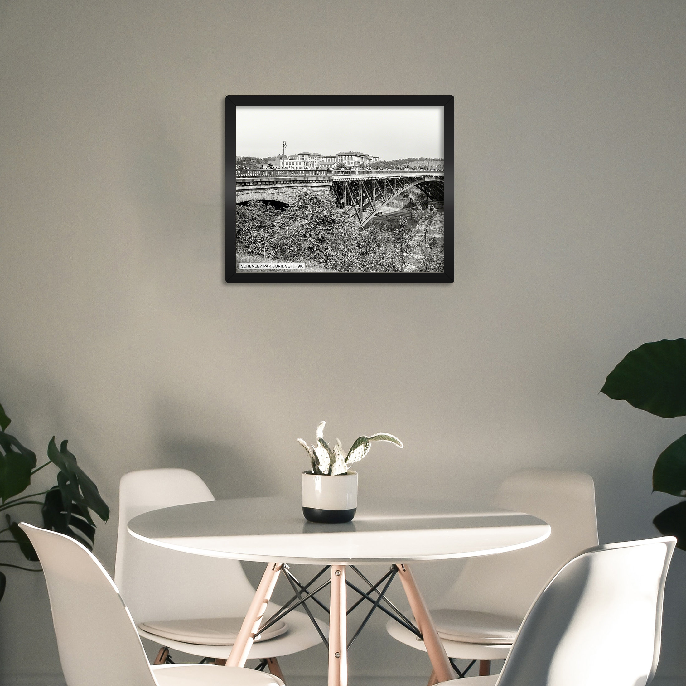 Winston Porter Schenley Park Bridge 1910 Framed On Canvas Print | Wayfair