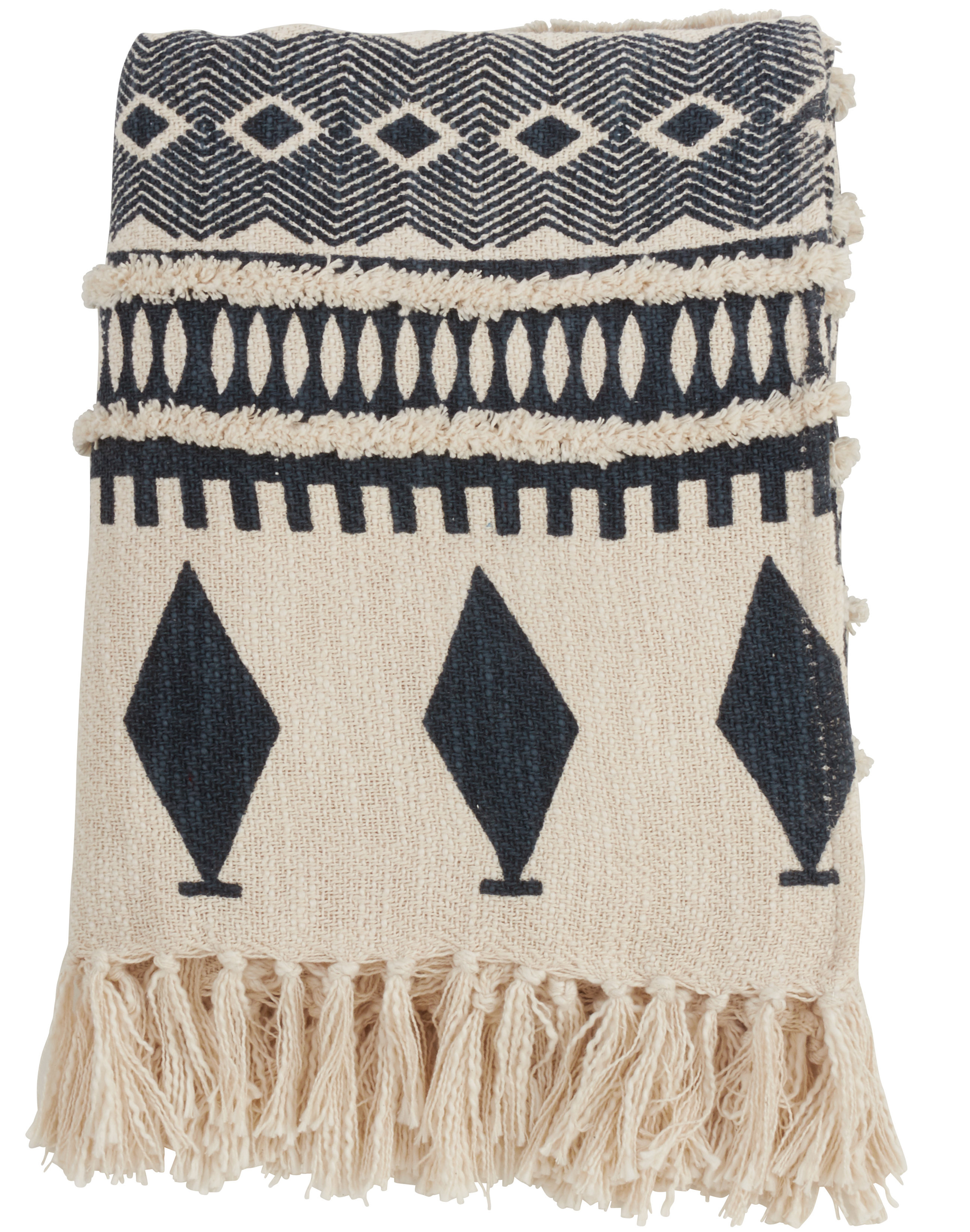 Saro Sevan Cotton Throw & Reviews | Wayfair