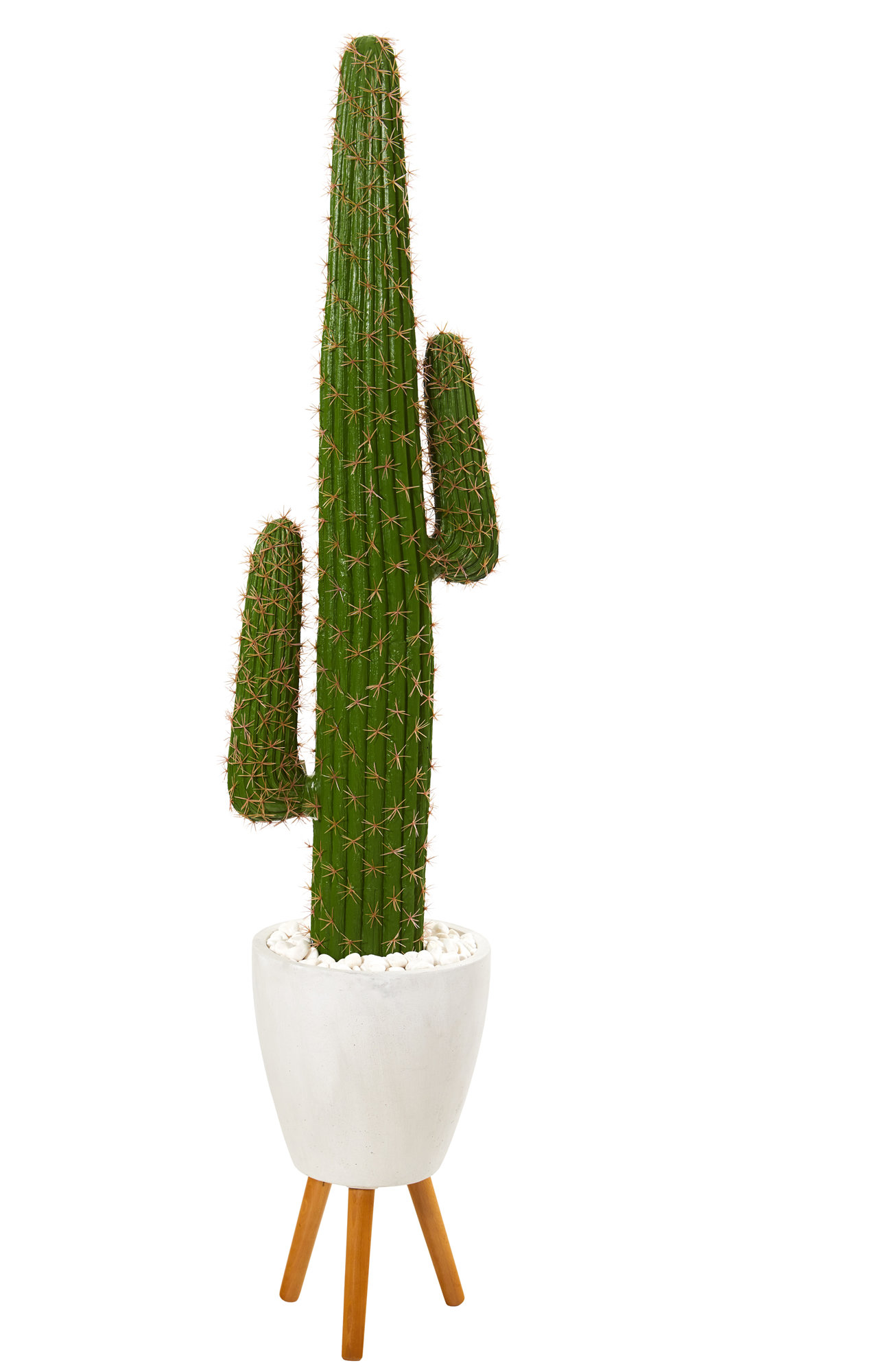 George Oliver 66'' Faux Cactus Plant in Ceramic Planter - Wayfair Canada