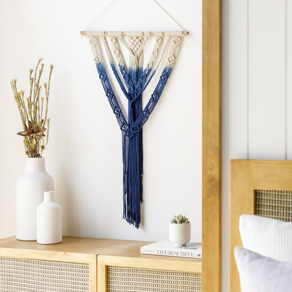 Langley Street Bertsch Macrame Knotting Cotton Wall Hanging - Rod ...