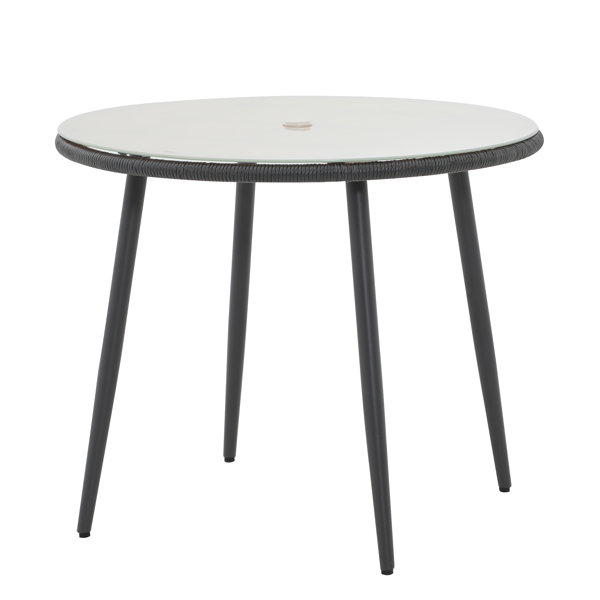 George Oliver Johnella Round 35.4'' Outdoor Dining Table & Reviews ...