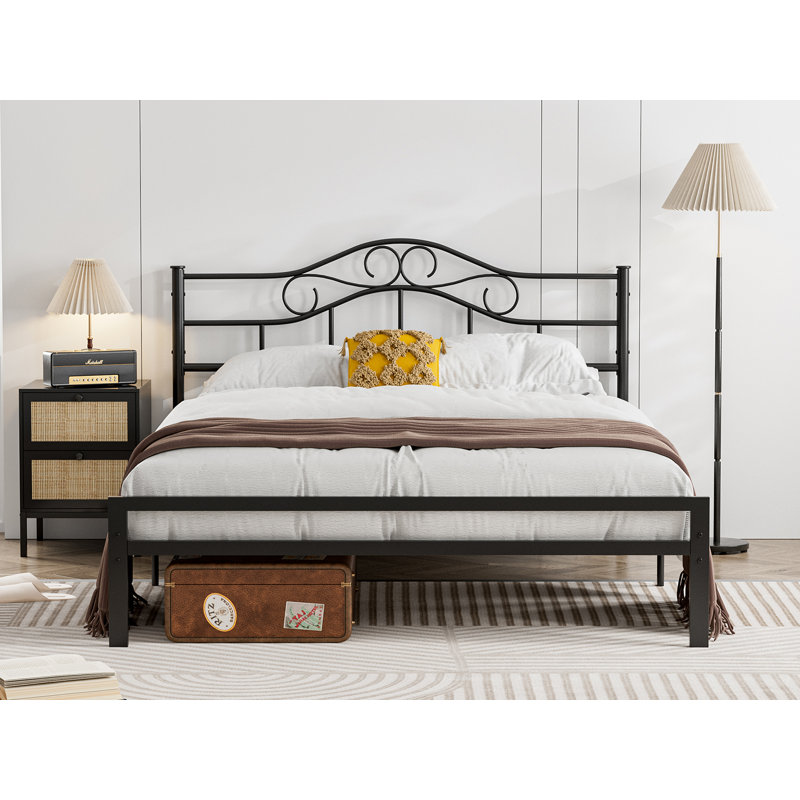 Red Barrel Studio® Anary Metal Headboard, Adjustable Height, Steel ...
