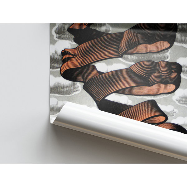 Happy Larry MC Escher's Rind Abstract Human Face 3D Canvas Poster ...