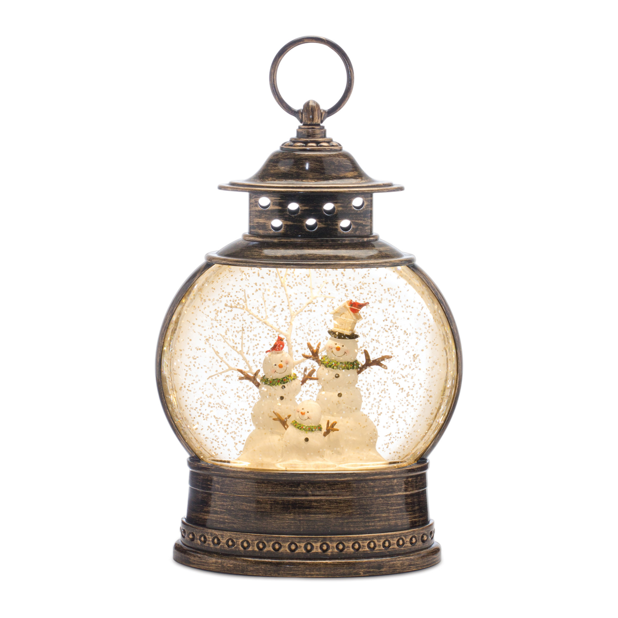 The Holiday Aisle® LED Snow Globe with Snowman Family 11.5"H | Wayfair