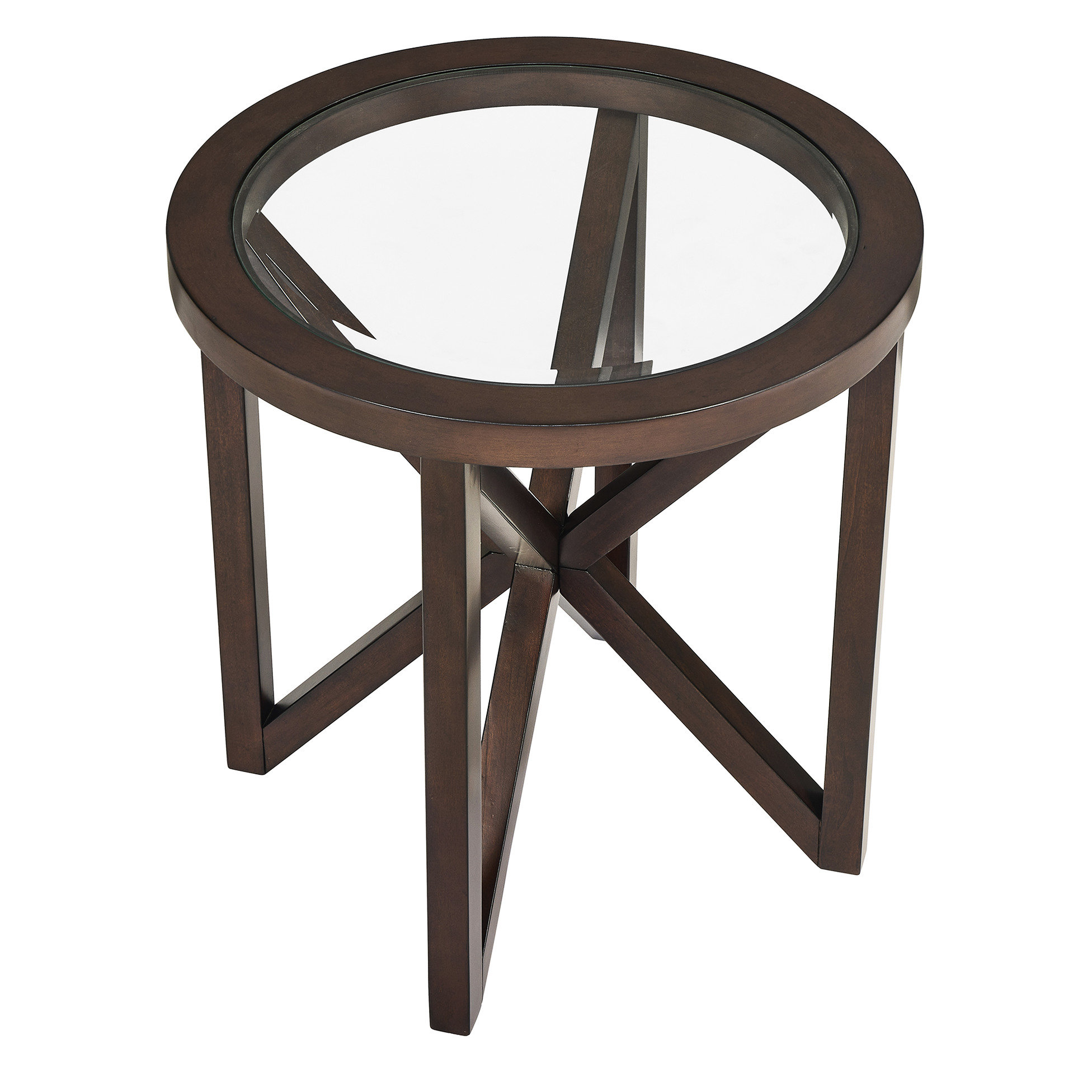 Latitude Run® Alicea Modern Simple Coffee Table With Glass And Solid ...