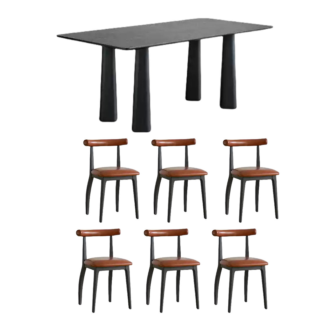 ACMISH Rectangular Simple Dining Table Sets. - Wayfair Canada