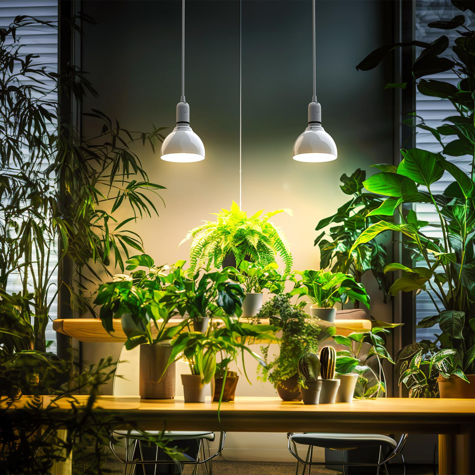 NINGBOJUSEN Hanging Grow Lights For Indoor Plants | Wayfair