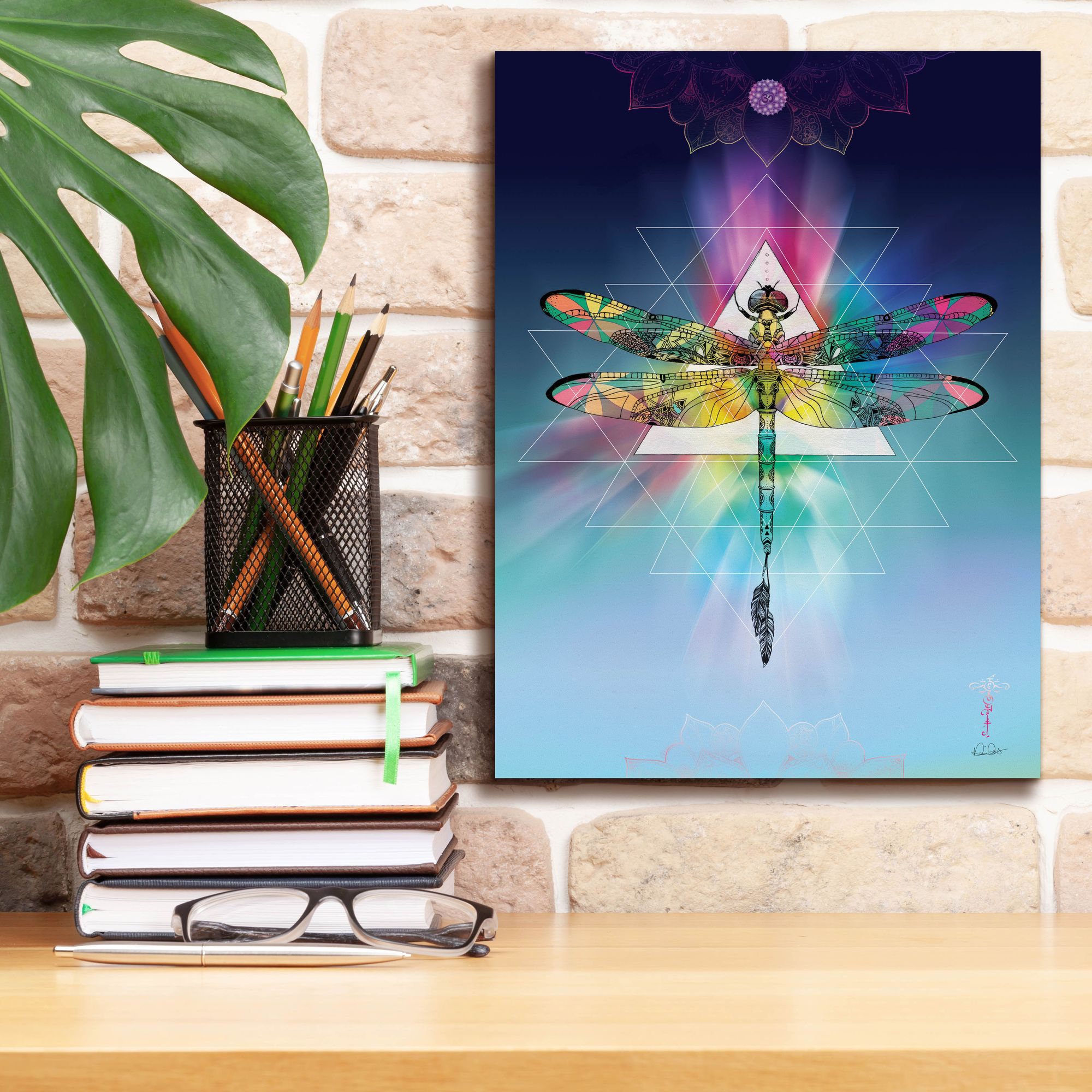 Latitude Run® 'Cosmic Dragonfly' By Karin Roberts, Canvas Wall Art ...