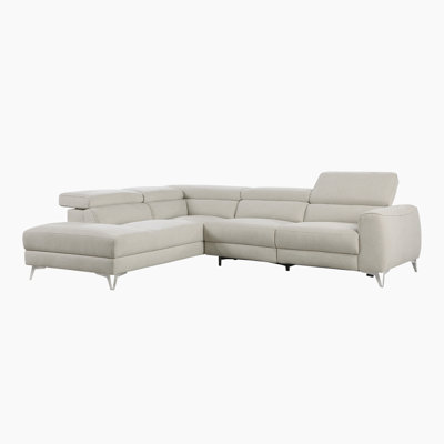 Brayden Studio® Capriles 2-Piece Upholstered Power Reclining Sectional ...