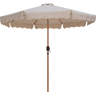Arlmont & Co. Chavonte Fabric With Piping / Aluminum Patio Umbrella ...