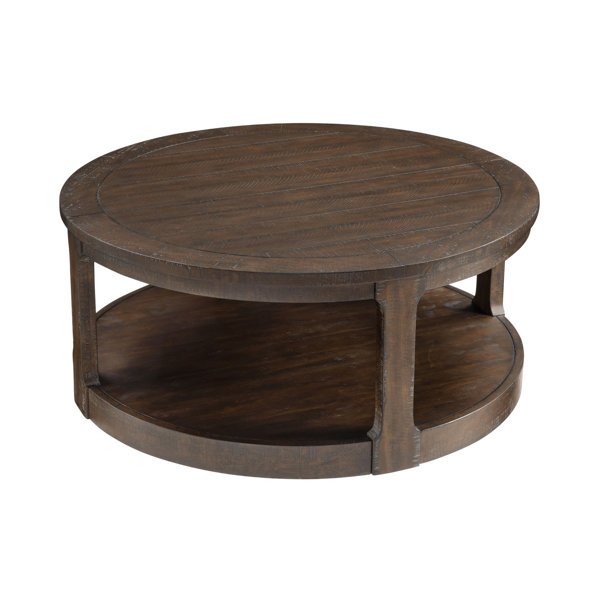 Gracie Oaks 40Inch Large Curved 2 Tier Traditional Round Circle Wooden ...