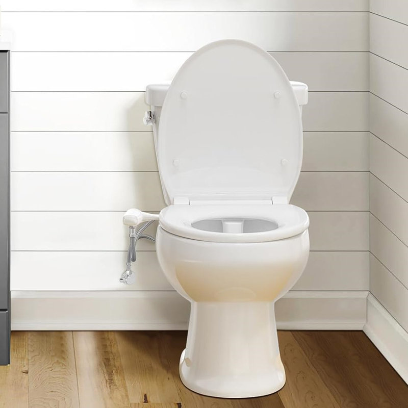 Belfry Bathroom Classic Ultra-Slim Cold Water Bidet With Non-Electric ...