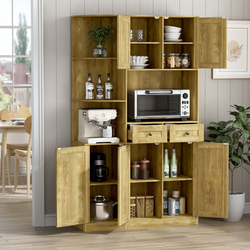 Millwood Pines Crumes 71" Kitchen Pantry | Wayfair