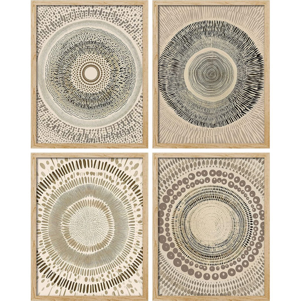 SIGNLEADER Muted Boho Abstract Geometric Bohemian Small Home Decor ...