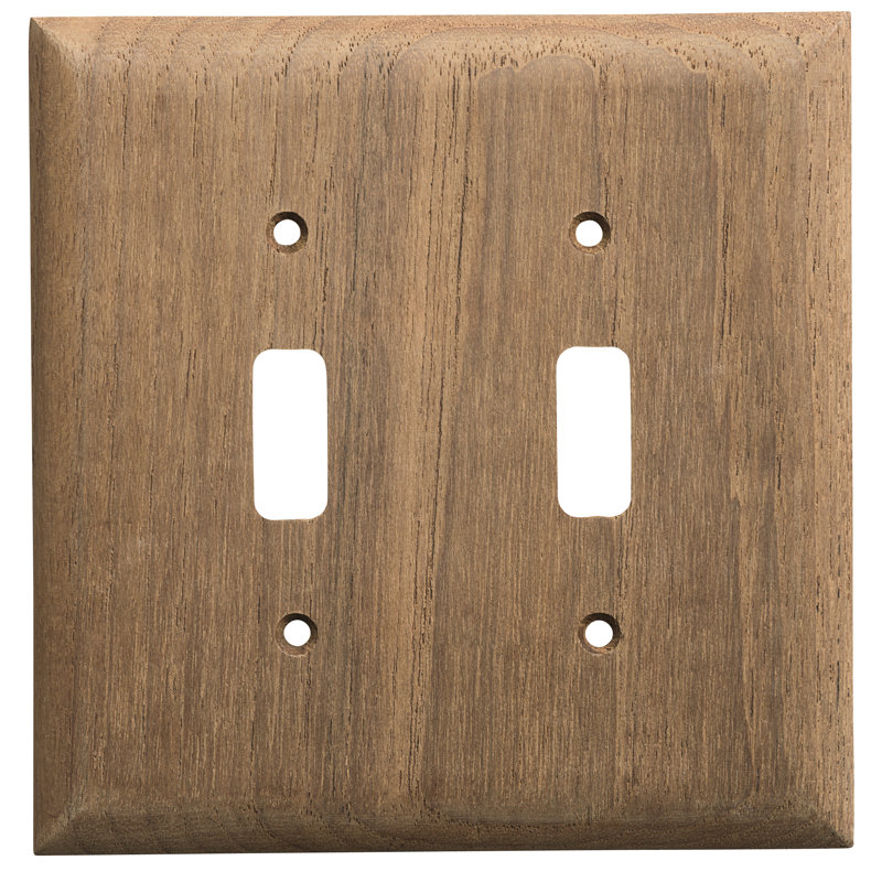 Madison Bay Trading Company Teak Toggle Switch Wall Plate | Wayfair