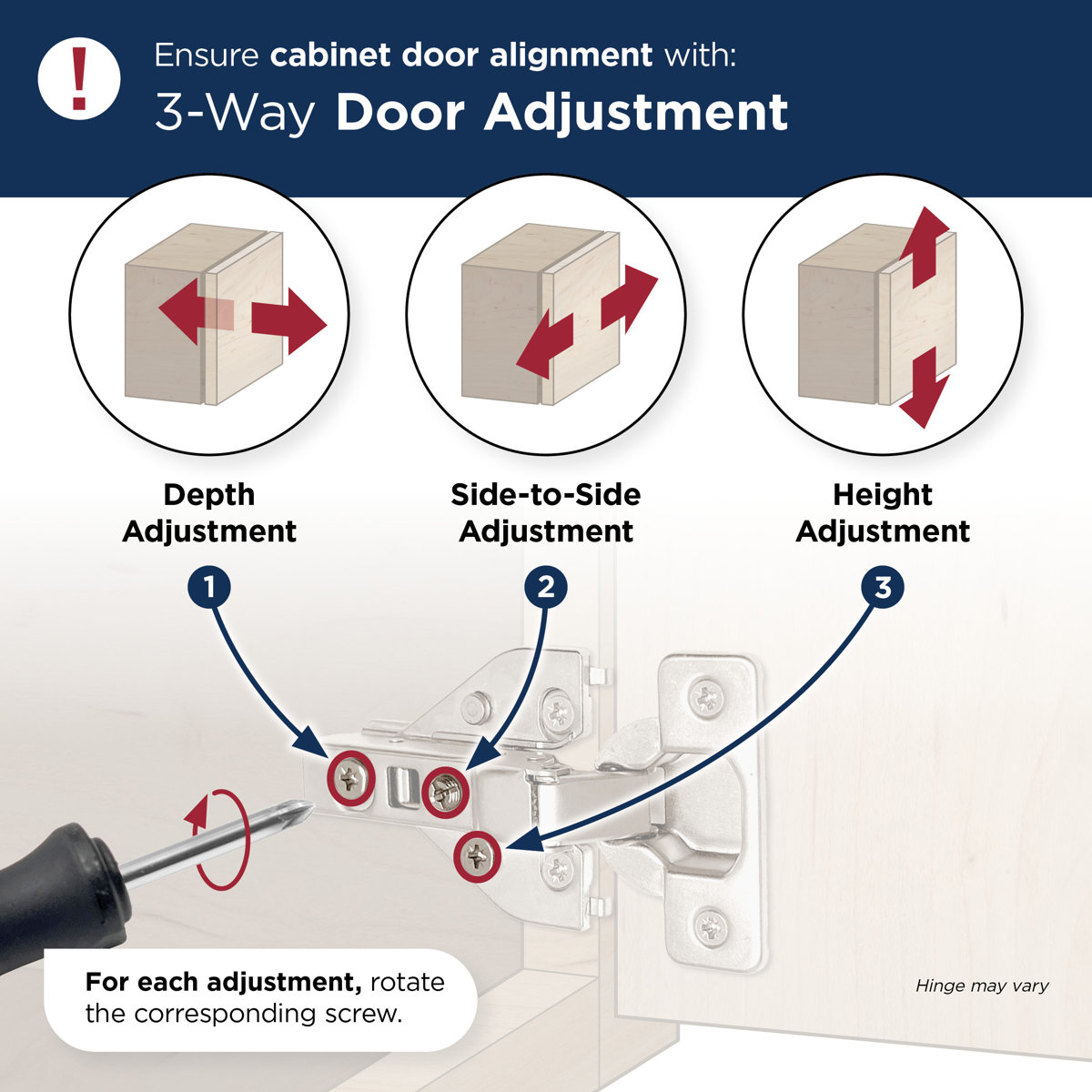 Amerock Full Inset Frameless Self Close Euro Concealed Cabinet Hinge ...