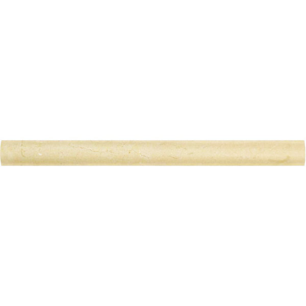 Stone & Tile Shoppe, Inc. Crema Marfil 1" x 12" Quarter Round Marble ...