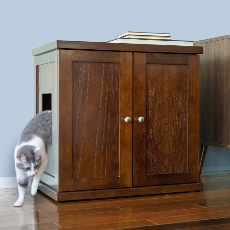 The Refined Feline The Refined Litter Box - Wood Cat Litter Box ...