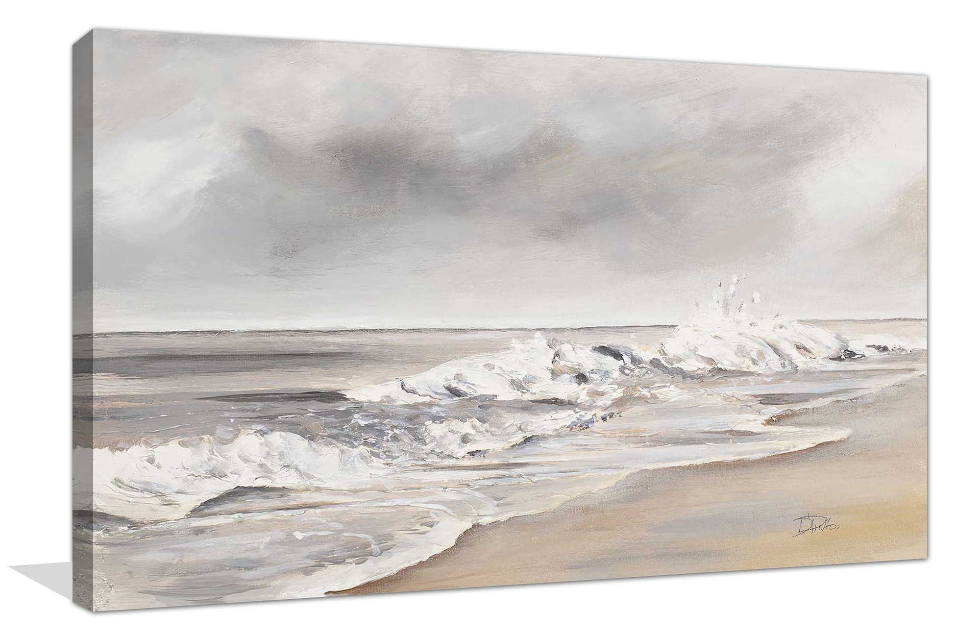 Rosecliff Heights La Playa Al Atardecer - Wrapped Canvas Painting ...