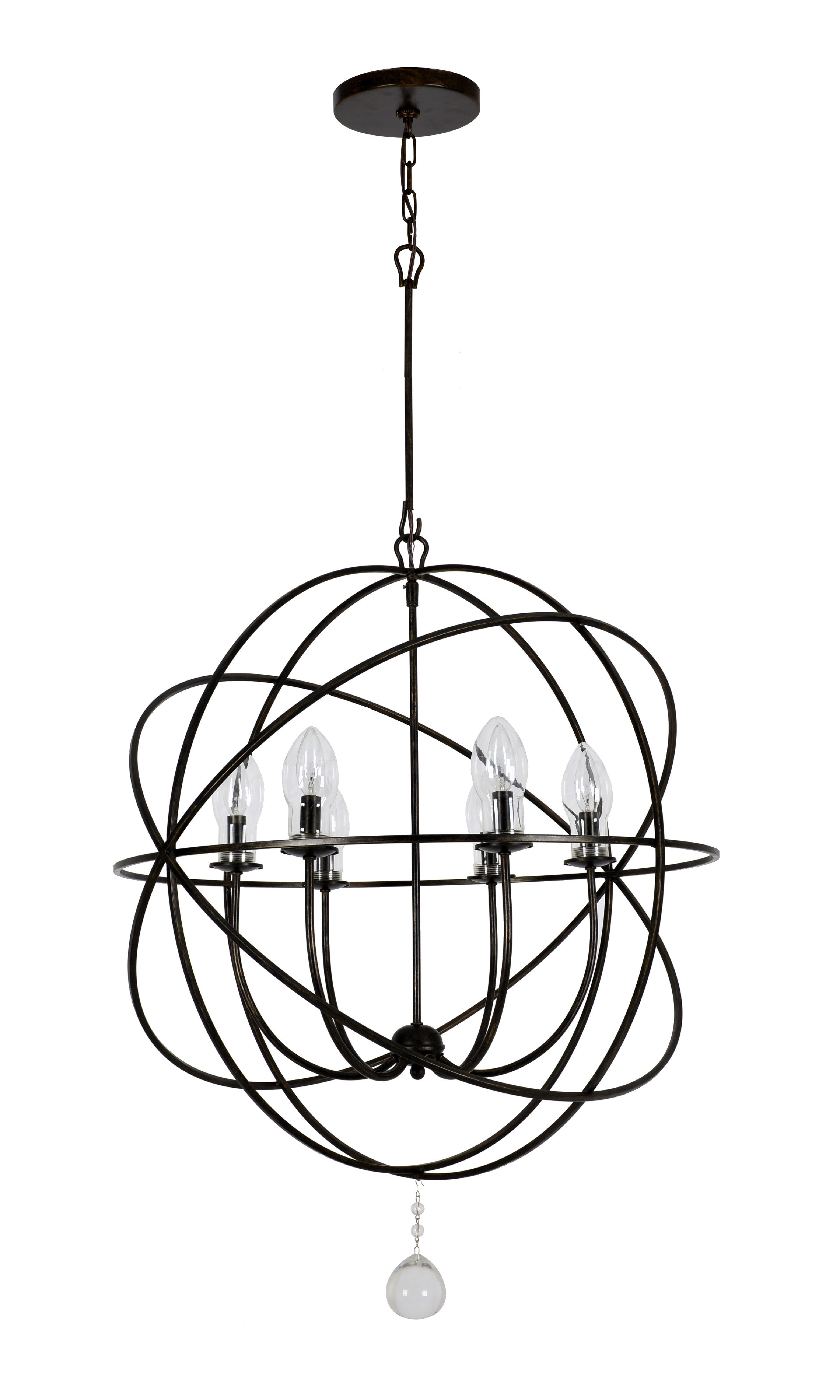 Crystorama Solaris 6-Light Outdoor Chandelier & Reviews | Perigold