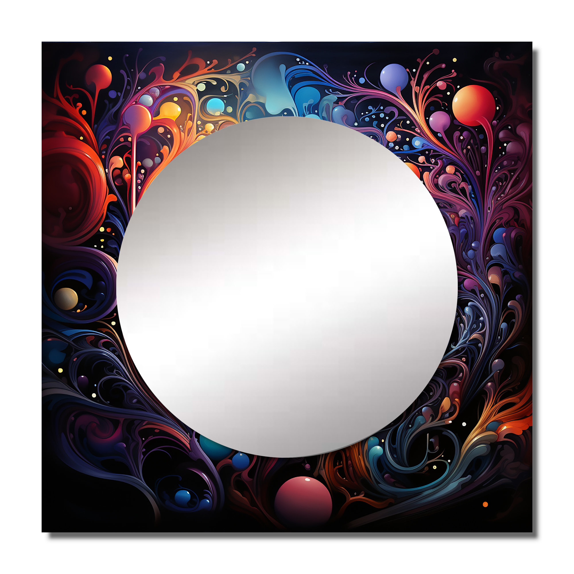 East Urban Home Mirijela - Buddhism Large Square Mirror For Wall Art ...