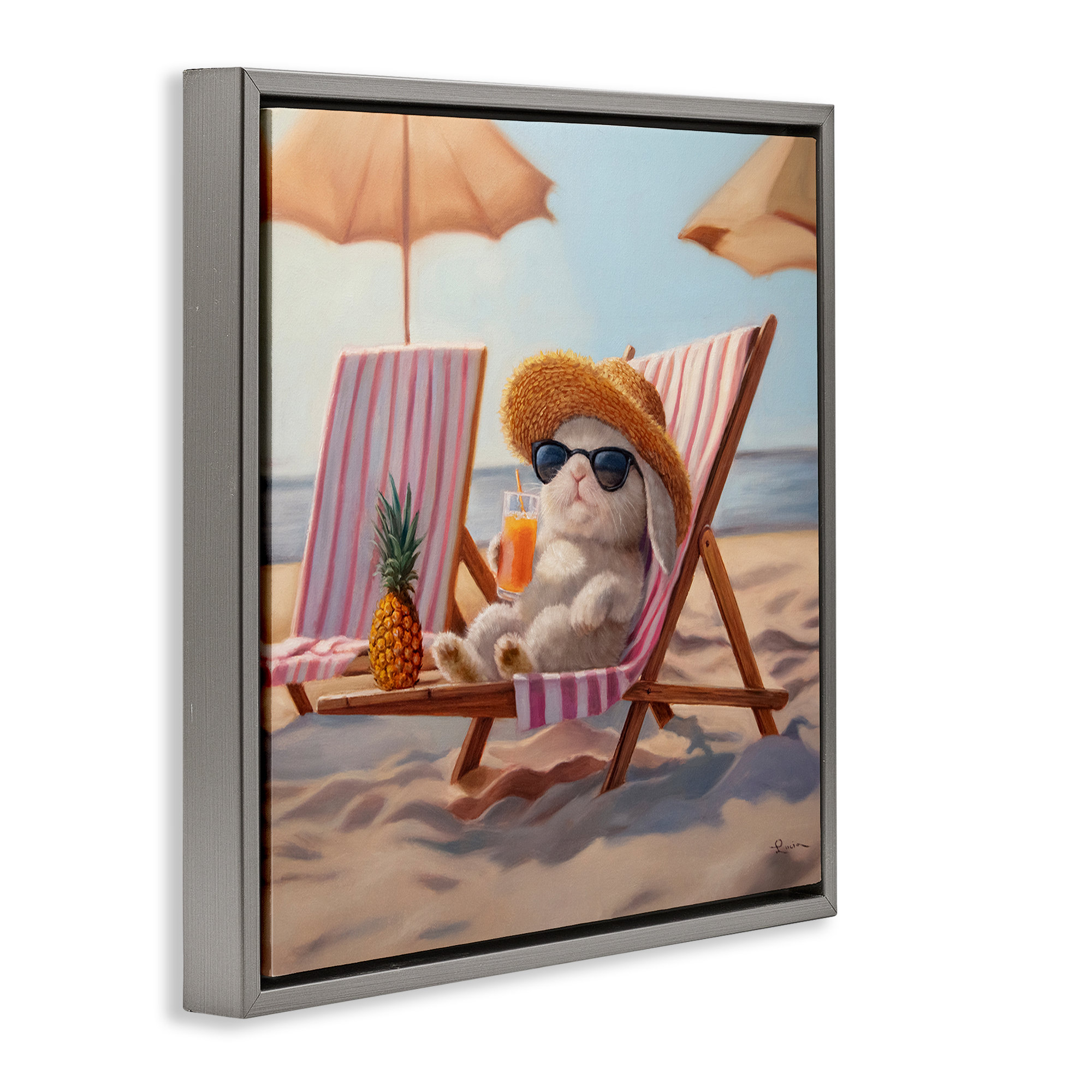 Latitude Run® Beach Bun Relaxation Floating Frame, design by Lucia ...
