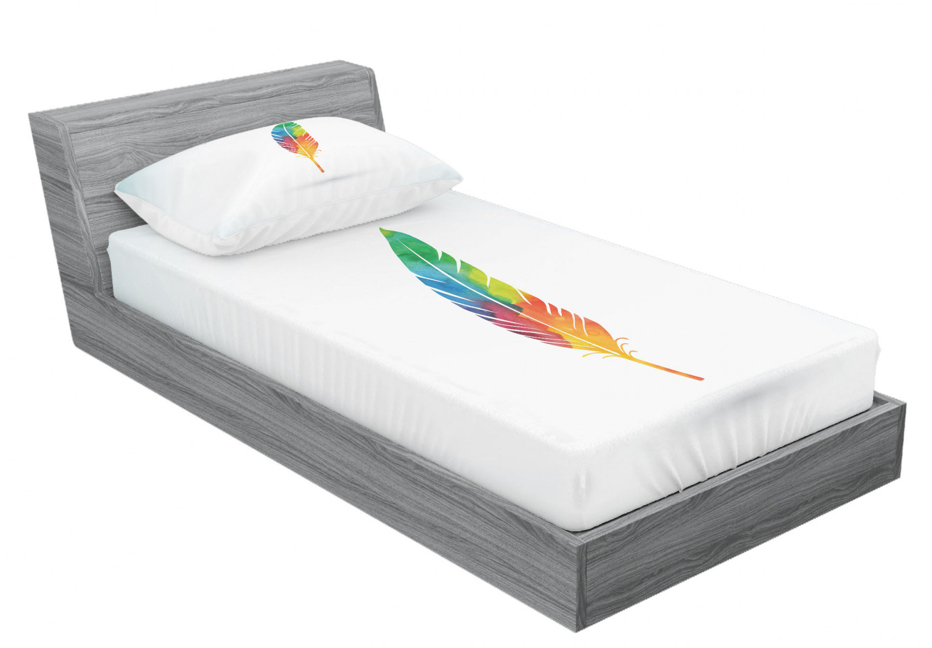 Ambesonne Feather Sheet Set | Wayfair