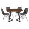 17 Stories Idalmis Round 45.5'' Dining Set & Reviews | Wayfair