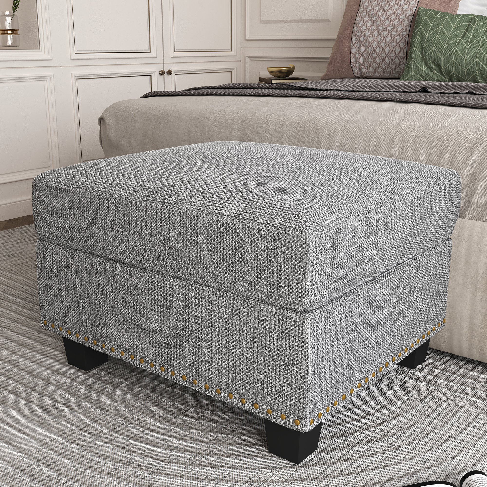 Lark Manor™ Amila Aleister 28.4'' Wide Rectangle Storage Ottoman With ...